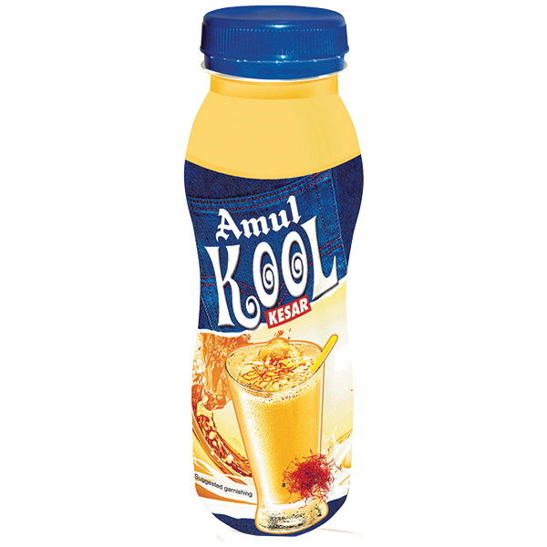 Amul Kool Kesar Flavoured Milk 180ml – Refreshing Saffron Milk Drink ...
