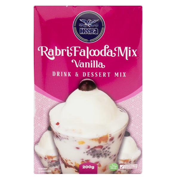 Heera Rabri Falooda Mix Vanilla 200g - Instant Dessert, Vegetarian ...