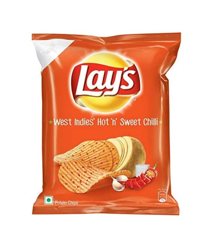 Lays Hot & Sweet Chilli 50g – 30 Pack | Buy Indian Chips Wholesale UK ...