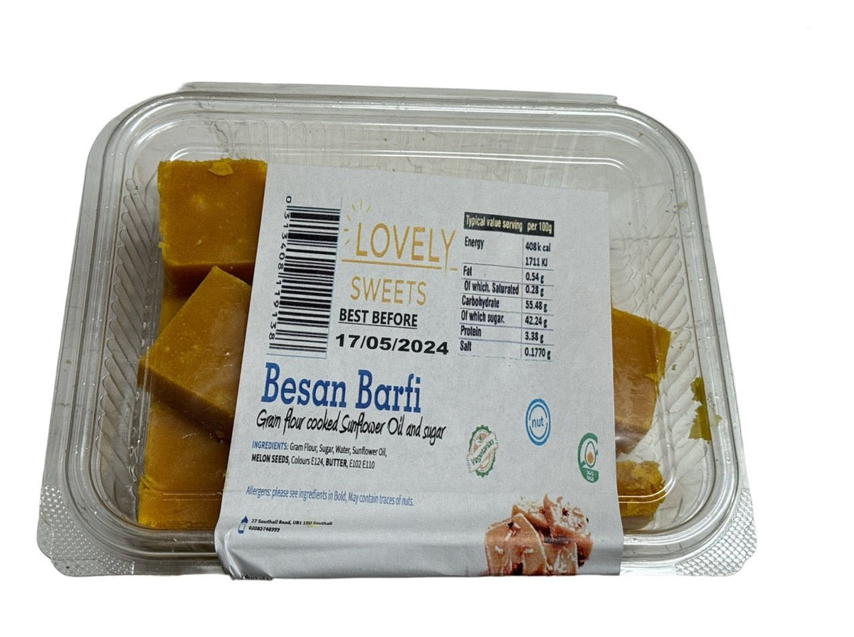 Lovely Sweets Besan Barfi 500g – Food Bazaar