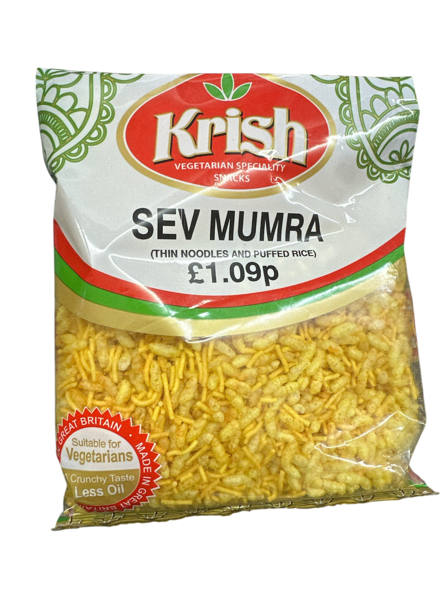 Krish Sev Mumra 200g - Crispy Puffed Rice & Sev Indian Snack – Food Bazaar