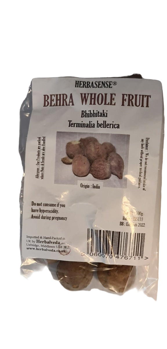 Herbasense Behra Whole Fruit (Bhibhitaki) 100g – Ayurvedic Detox Herb ...