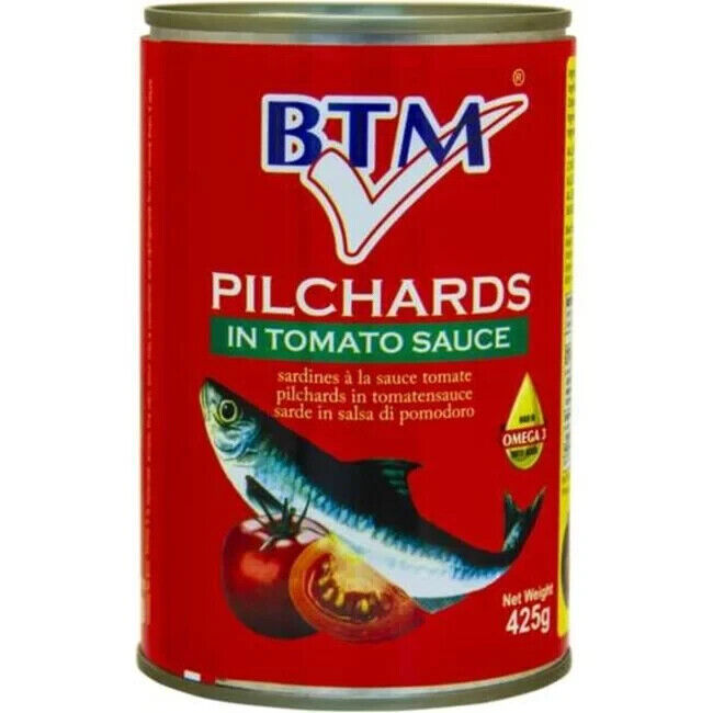 BTM Pilchards in Tomato Sauce 425g | Nutritious Canned Fish in Hayes ...